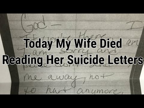 Today My Wife Died (Reading Her Suicide Letters)