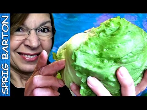 How to CLEAN ICEBERG LETTUCE : Quick and Easy - Sprig Barton