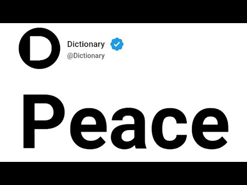 Peace Meaning In English