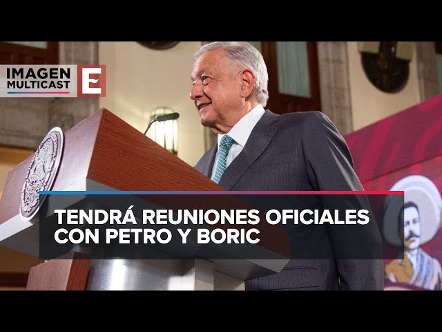 Gabriel Boric recibe visita de López Obrador en Chile