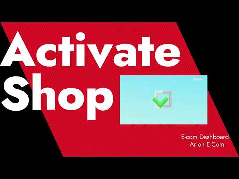 Activate Shop in Ecommerce Dashboard | Instant online store | Store Live in 10Min