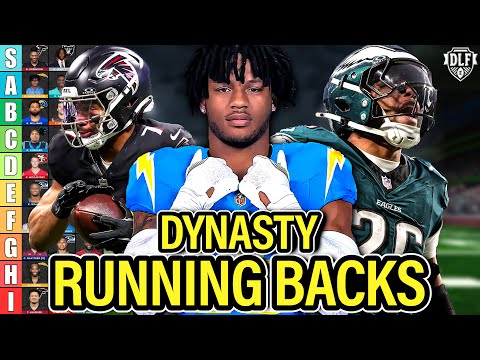 2025 Top-60 Dynasty Running Back Rankings & Tiers! (Post-Draft!)
