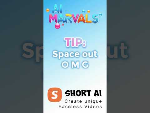 TIP: Space Out O M G | Short.AI Voice Trick 🎙️🤖