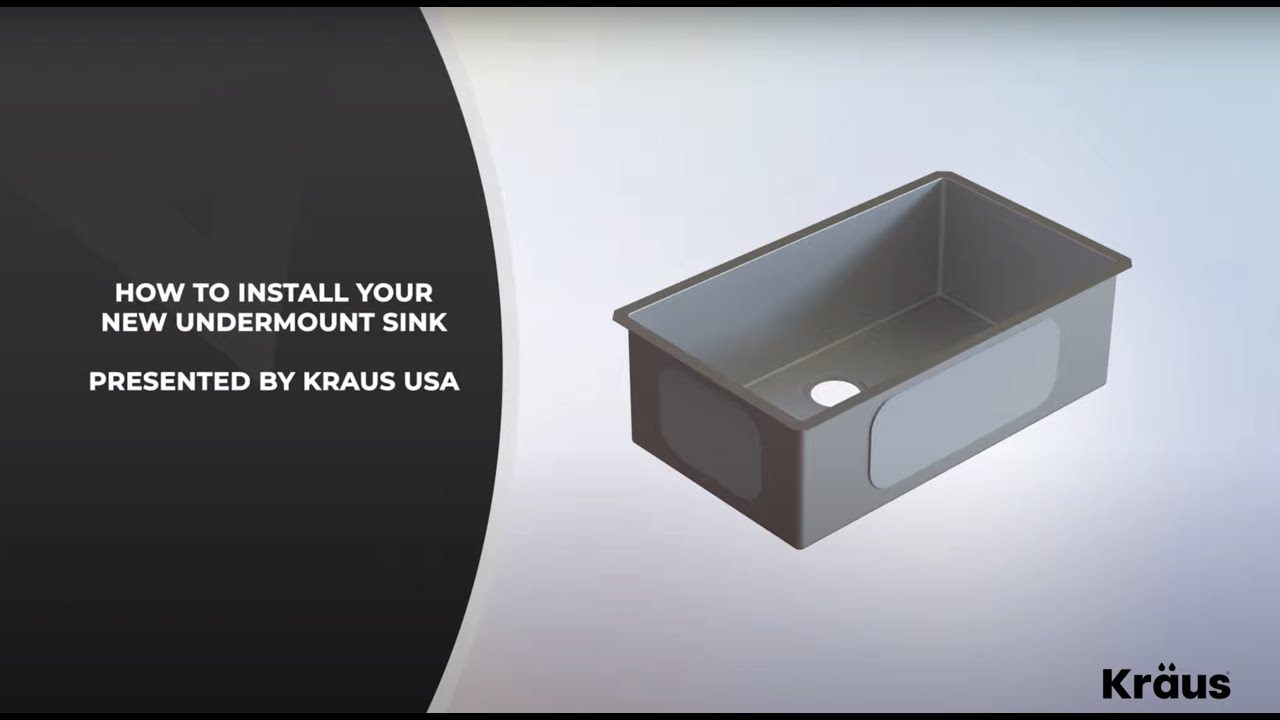 Kraus Undermount Kitchen Sink Installation