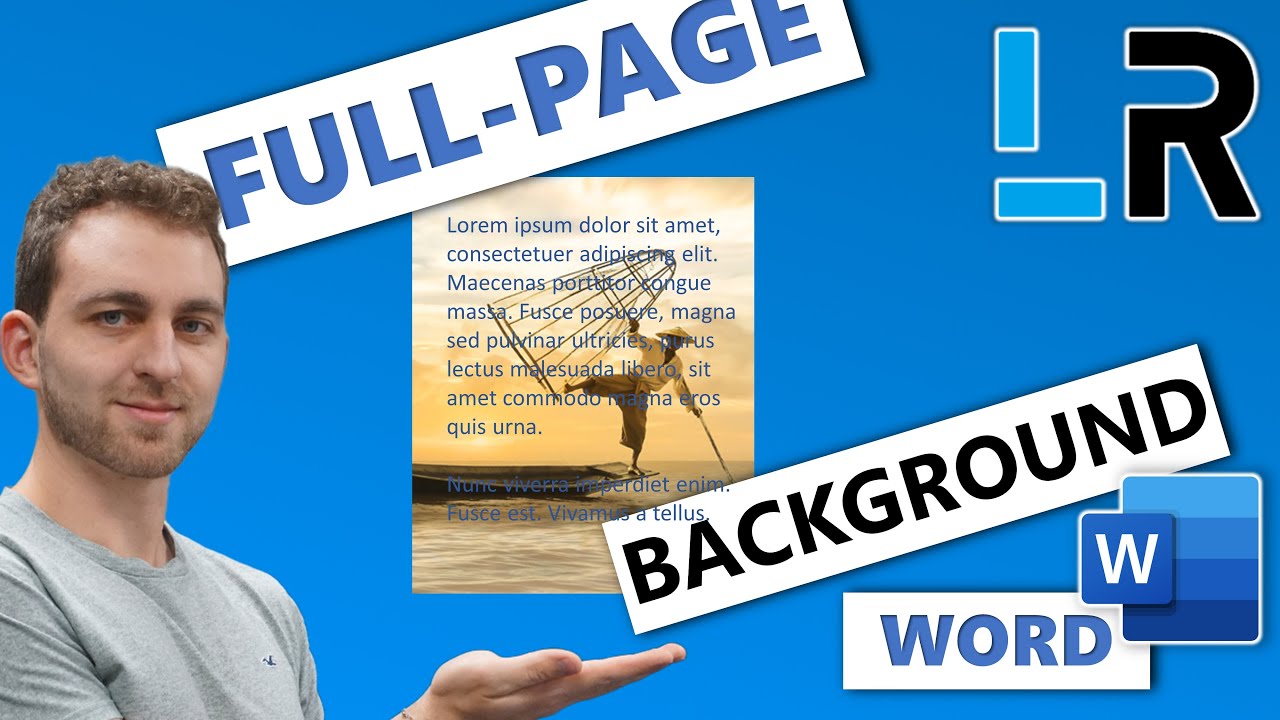 MS Word: Full page background image ✅ 1 MINUTE