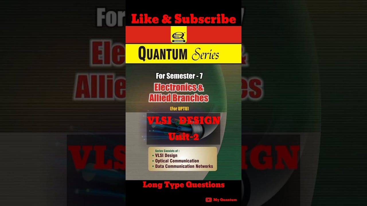 VLSI Design Unit-2(Quantum Series)Long Type Questions #youtube #trending #motivation #studymaterial