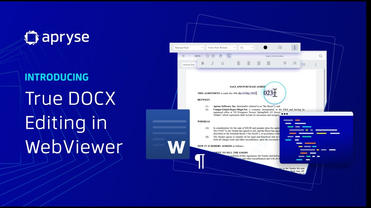 Introducing Native DOCX Editing in WebViewer