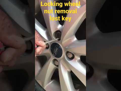 How to remove locking wheel nut ..lost key..