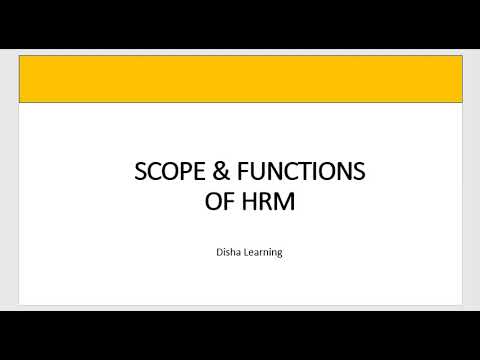 4Cs of HRM Introduction to scope and functions of HRM