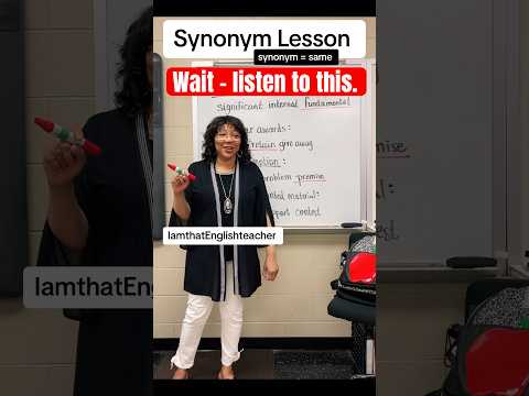 A synonym is a word that means the SAME. Did you know? Premise and extract defining synonyms