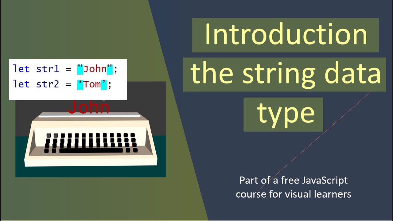 Introduction to the string data type
