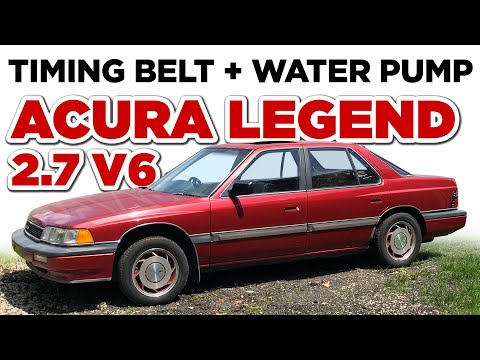 How to Replace Timing Belt + Water Pump Acura Legend 1st Gen 2.7L V6