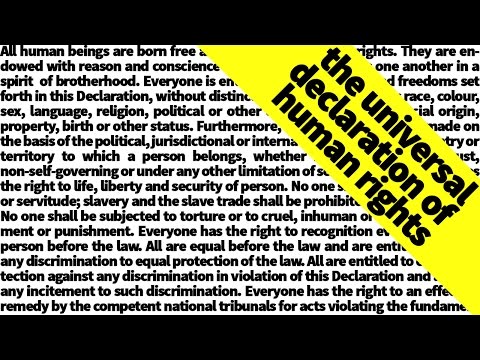 The Universal Declaration of Human Rights