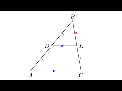 How to find the midpoint of a Segment in Latex (tkz-euclide package)