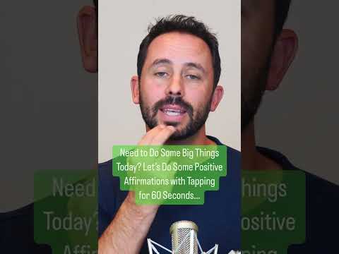 Struggling to get things done? Stop and do some positive Tapping affirmations with Alex ❤️ #shorts