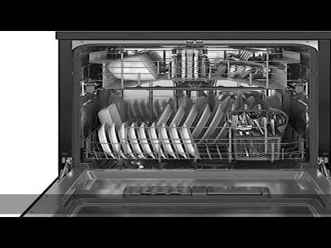 GE GPT145SSLSS 18" Energy Star Portable Dishwasher with 8 Place Settings Autosense Cycle Pocket Han