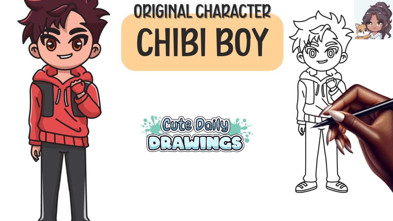 How to Draw a Chibi Anime Boy ⏐ Lofi Music for Drawing ⏐ Cute Easy Drawing Tutorial