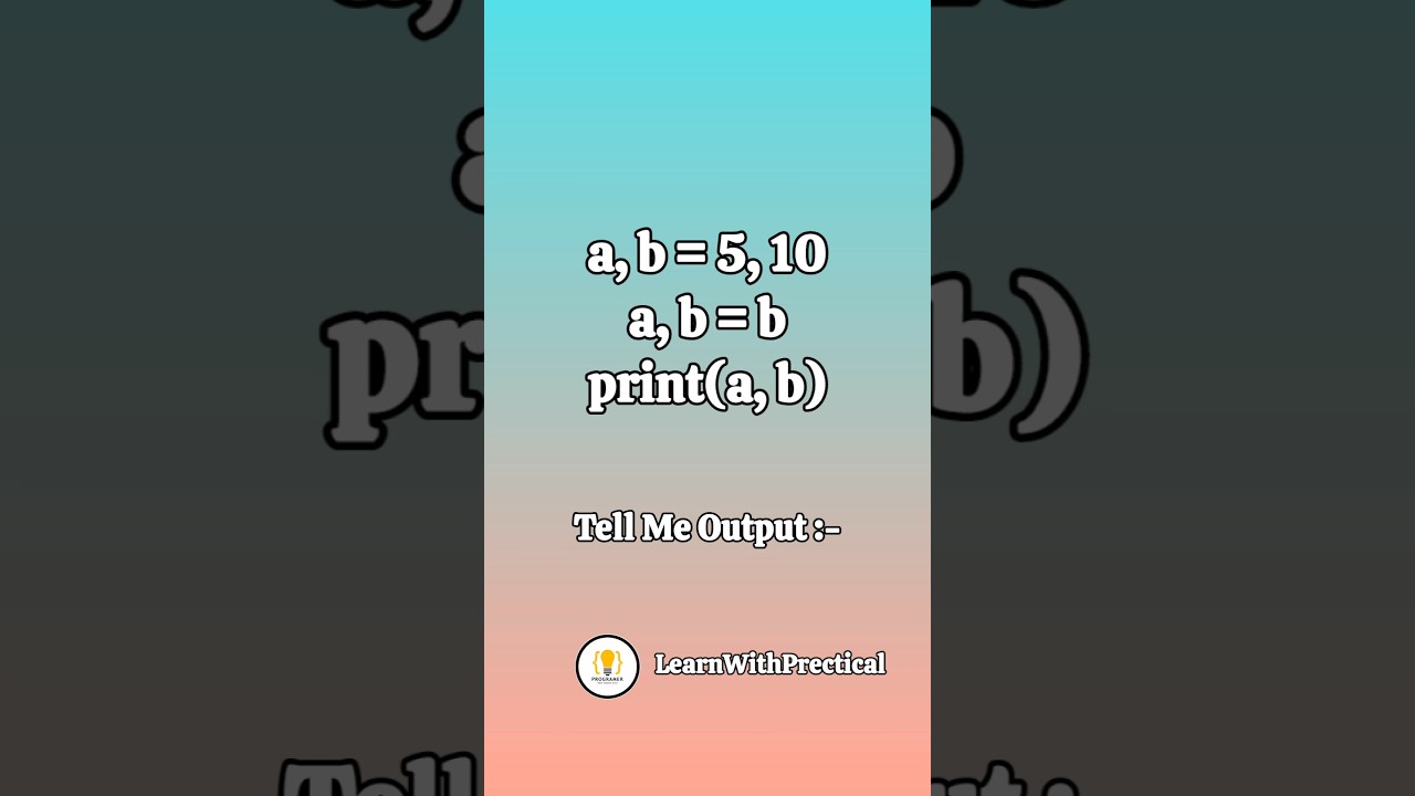 Python Tricky Questions #1 | #shorts #tricky #youtubeshorts #sigma #coding #trending #viralvideo