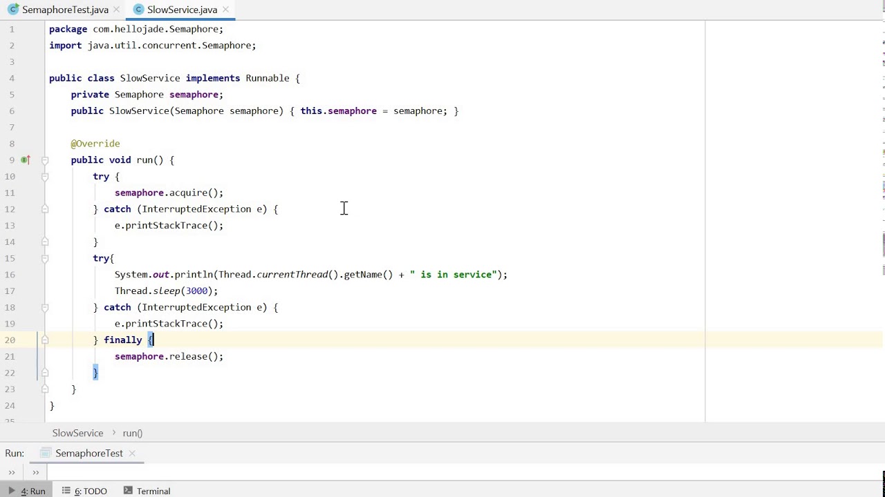 Java Semaphore Super Simple Example