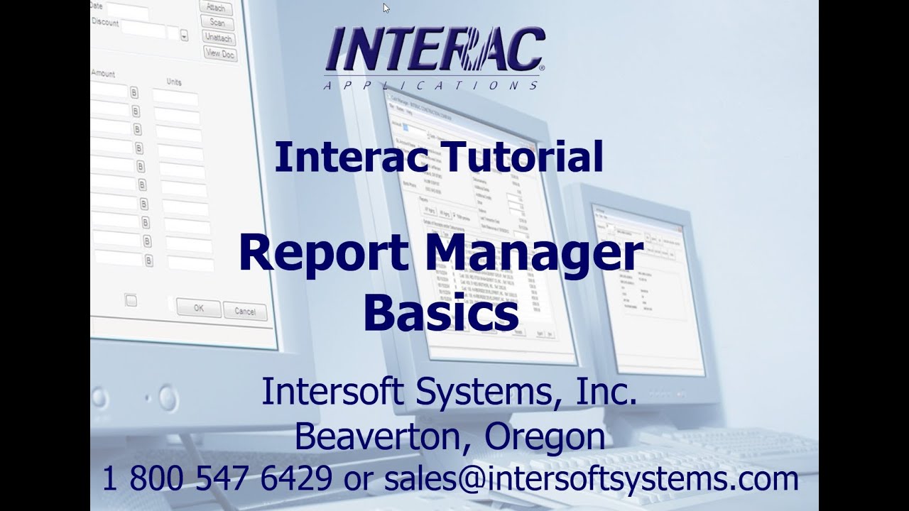 Report Manager Basics