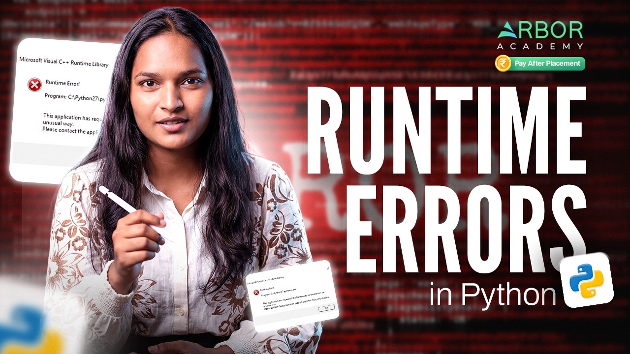 Runtime Errors in Python | Common Runtime Errors Explained with Examples | Python Debugging