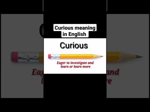 Curious meaning in English: #english #viral #shorts