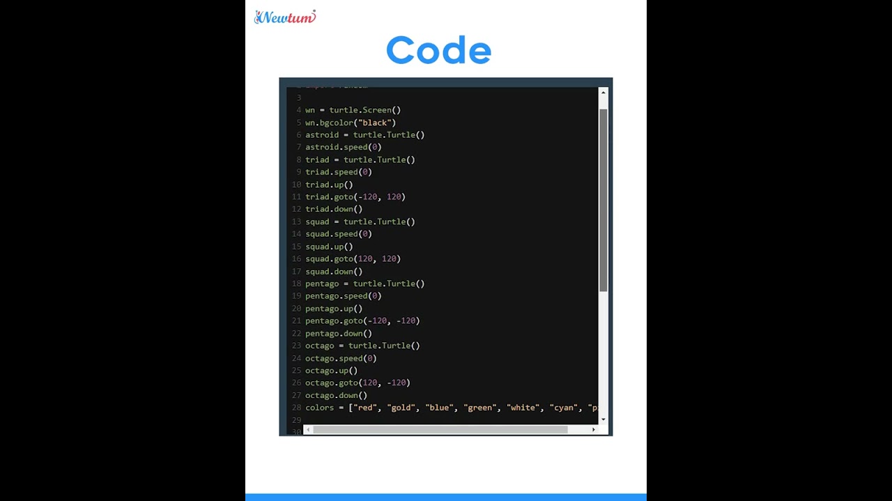 Draw Pentago in Python Using Turtle