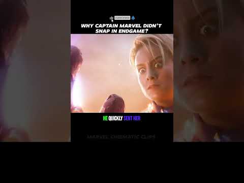 Why Captain Marvel Didn’t Snap in Endgame? #mcu #ironman #captainmarvel #snap #movie #shorts