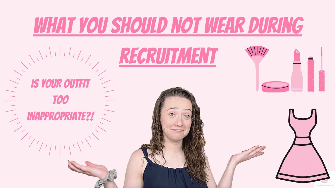 What outfits to wear during Sorority Recruitment | Sorority Recruitment 101