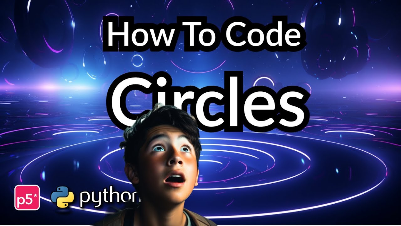 How to code circles & ellipses in P5 Python | Coding For Kids