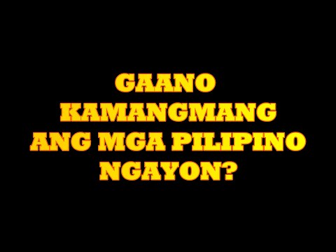 GAANO KAMANGMANG ANG MGA PILIPINO? #Ignorant #Philippines #Philippine Survey #Mangmang