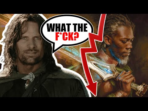 Black Aragorn REJECTED by Lord Of The Rings Fans | BACKLASH for Wizards Of The Coast Race Swap