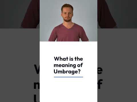 What is the meaning of Word #7 Umbrage