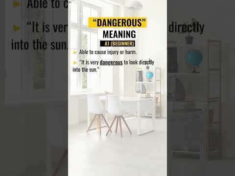 DANGEROUS Meaning, Vocabulary with Pictures and Examples