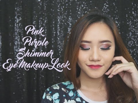 Pink Purple Shimmer Eyeshadow | FULL MAKEUP