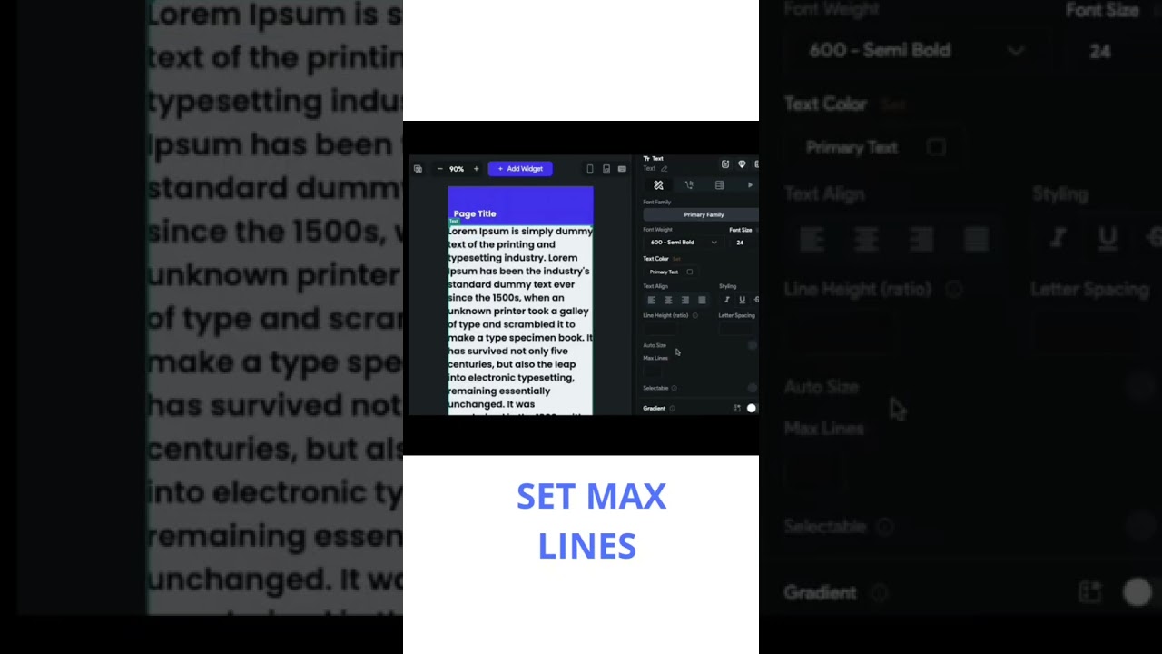 FLUTTERFLOW SET MAX LINES #flutterflow #videotutorial #flutter
