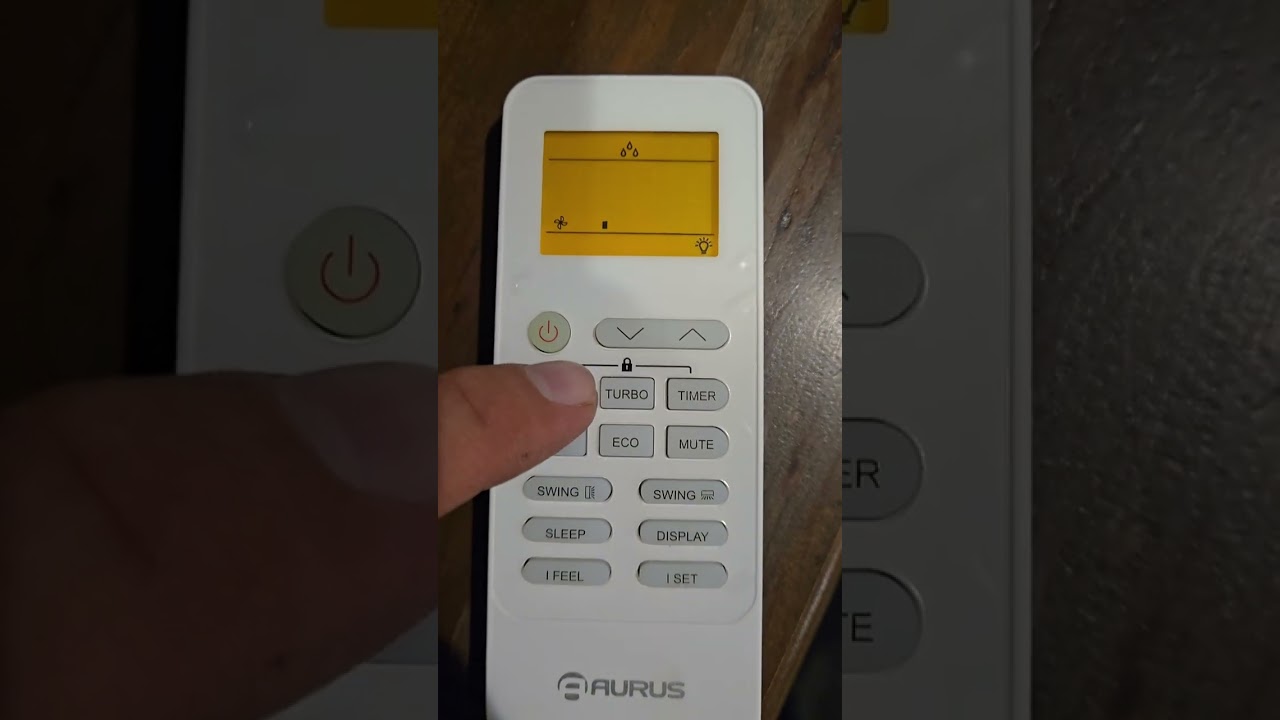 Quick simple Mini Split Air Conditioning Remote operation.  Aurus and other brands.