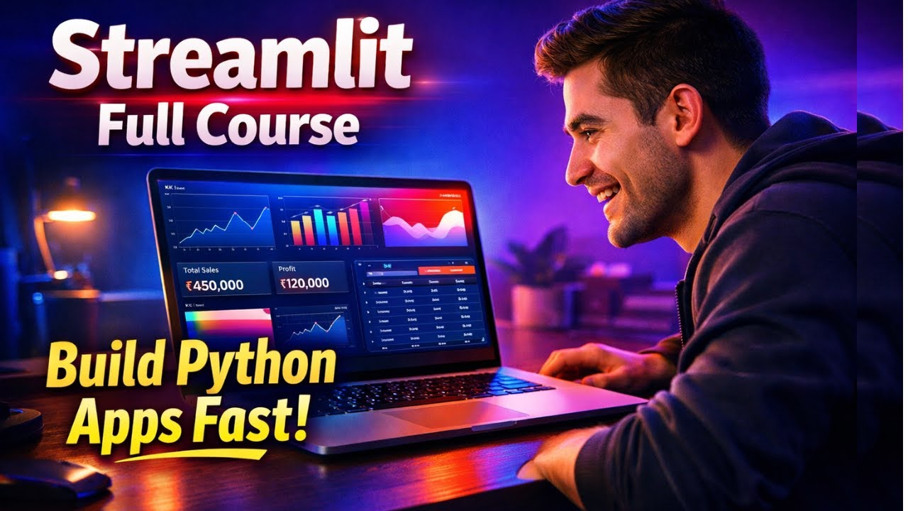 Streamlit Python Tutorial | Build Interactive Dashboards Step-by-Step | 2026