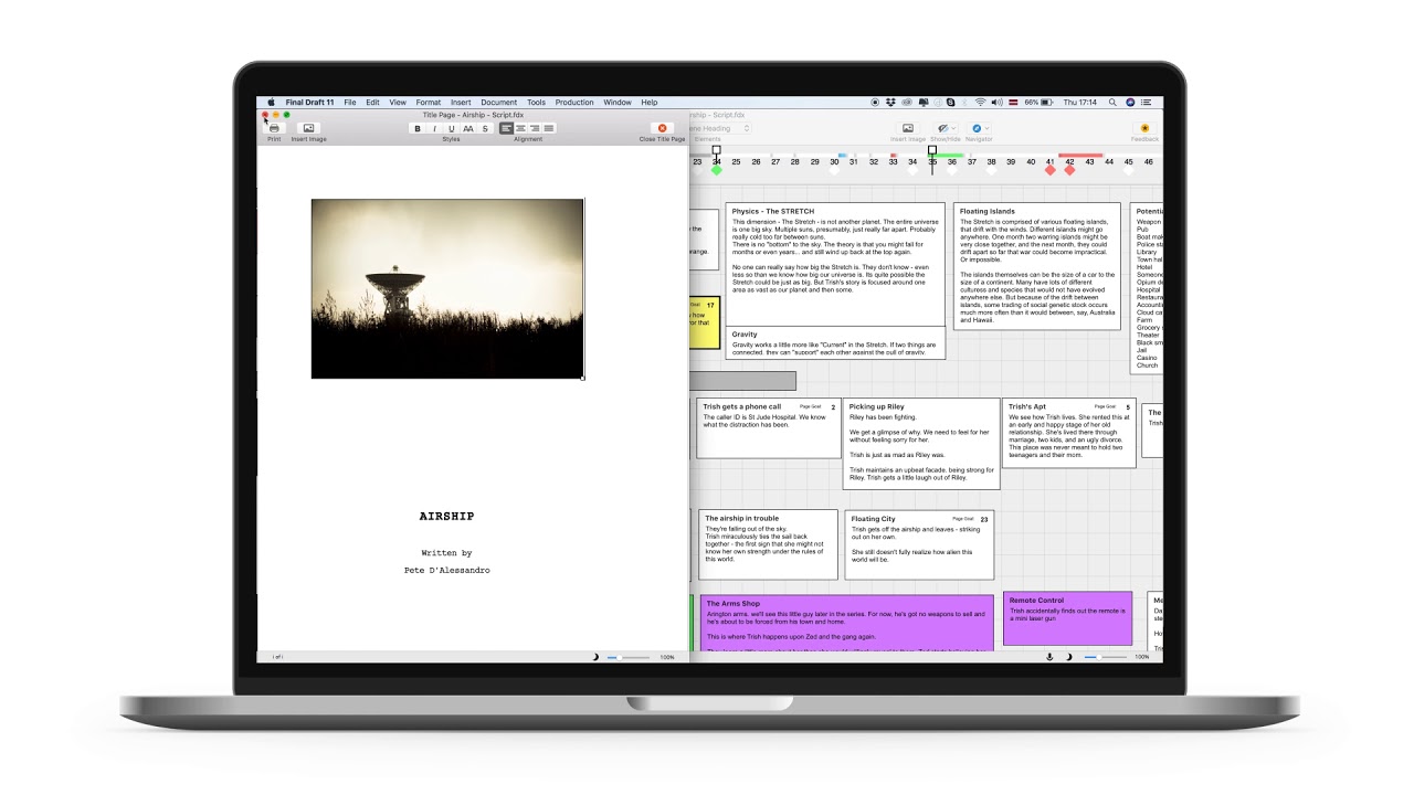 Welcome to Final Draft 11!