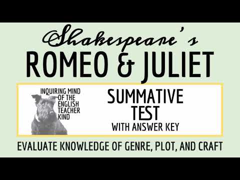 Romeo and Juliet Test and Answer Key