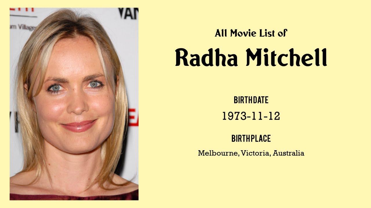 Radha Mitchell Movies list Radha Mitchell| Filmography of Radha Mitchell