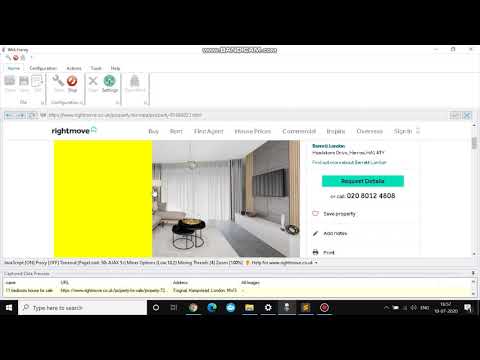How to scrape all Images or Image URLs from Rightmove website using Webharvy