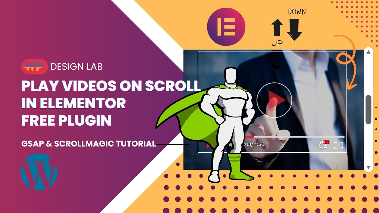 Play Videos on Scroll in Elementor – ScrollMagic & GSAP Scrolltrigger