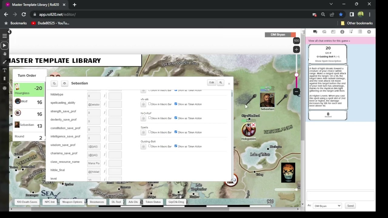Manually Adding Token Actions in Roll20