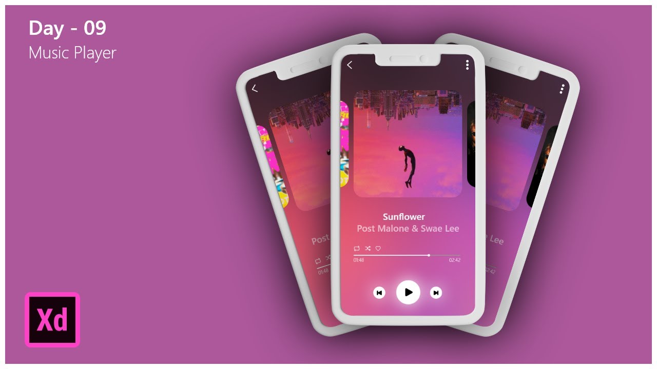 Daily UI Design Challenge | Music Player | Day - 09