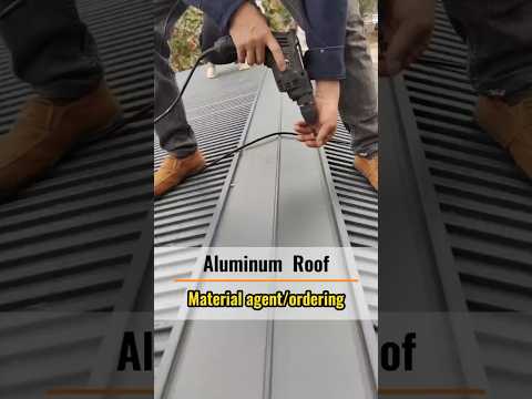 Don’t you know about this roof materials yet? #aluminumroof #metalroof #roof #installation