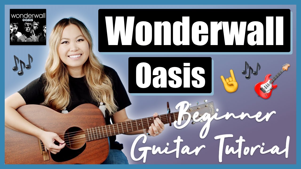 Wonderwall Guitar Lesson Tutorial EASY - Oasis [Chords | Strumming | PlayAlong] (Beginner Friendly!)