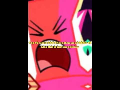 Top 10 worst Bfdi characters as of Bfdia 14 #bfdi #bfdia #bfb #tpot #edit #asmr #viral #rocky #ruby