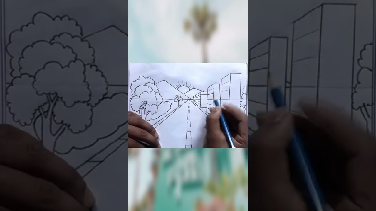City drawing#shorts #drawing #painting #artist #art #aryan #paint #india #artwork #drawingforkids