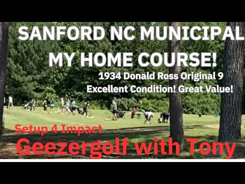 Sanford Municipal, third in a series of showcasing the best municipal courses in Central NC.